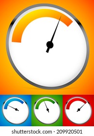 Gauge Dial Backgrounds Low Balanced High Stock Vector (Royalty Free ...