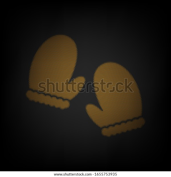 Gauntlet Sign Illustration Icon Grid Small Stock Vector (Royalty Free ...