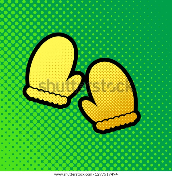 Gauntlet Sign Illustration Vector Pop Art Stock Vector (Royalty Free ...