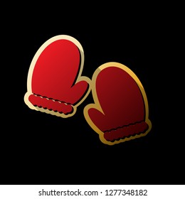 Gauntlet Sign Illustration Vector Red Icon Stock Vector (Royalty Free ...