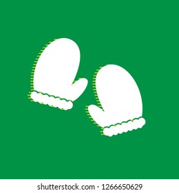 Gauntlet Sign Illustration Vector White Flat Stock Vector (Royalty Free ...