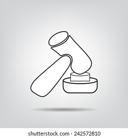 Gavel Shadow Stock Vector (Royalty Free) 242572810 | Shutterstock