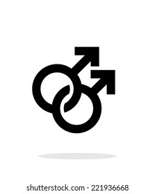 Gay Icon On White Background Vector Stock Vector (Royalty Free ...