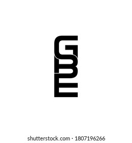 Gbe Letter Original Monogram Logo Design Stock Vector (Royalty Free ...
