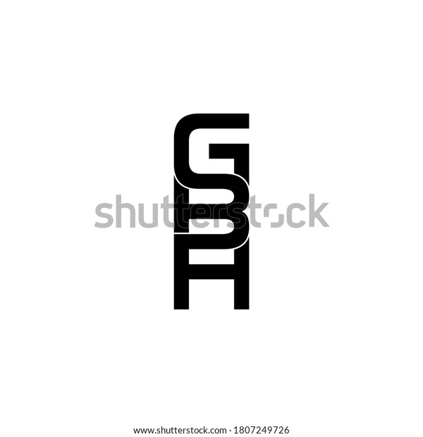 Gbh Letter Original Monogram Logo Design Stock Vector (Royalty Free ...
