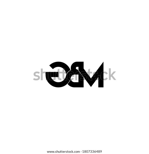 Gbm Letter Original Monogram Logo Design Stock Vector (Royalty Free ...