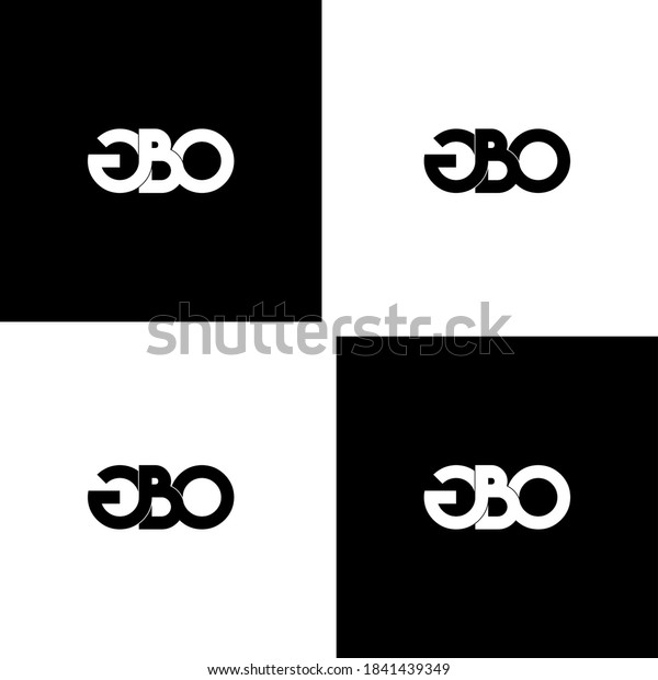 Gbo Letter Original Monogram Logo Design Stock Vector (Royalty Free ...