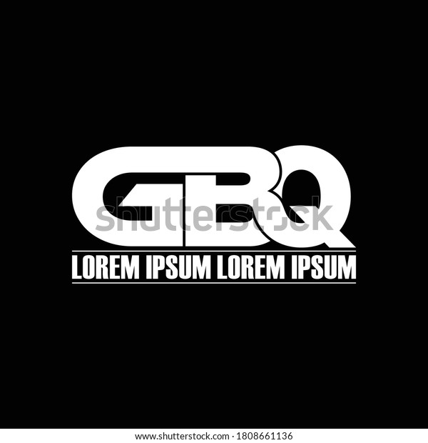 Gbq Letter Monogram Logo Design Vector Stock Vector (Royalty Free ...