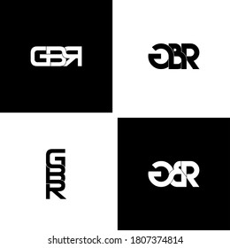 Gbr Letter Original Monogram Logo Design: vetor stock (livre de ...