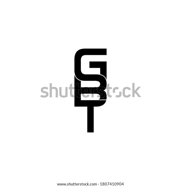 Gbt Letter Original Monogram Logo Design 库存矢量图（免版税）1807410904 ...
