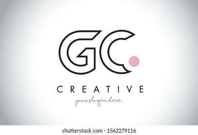 Gc Letter Logo Design Creative Modern Stock Vector (Royalty Free) 591327182