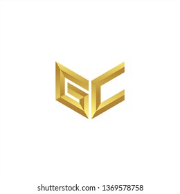 Gc Logo Letter Initial 3d Designs Stock Vector (Royalty Free ...