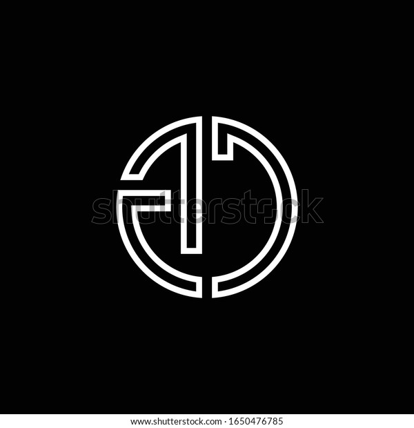 Gc Monogram Logo Circle Ribbon Style Stock Vector (Royalty Free ...