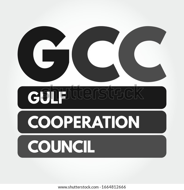 Gcc Gulf Cooperation Council Acronym Business Stock Vector (Royalty ...