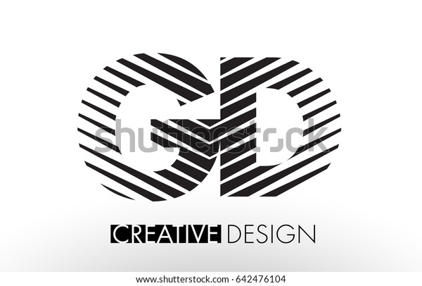 Gd G D Lines Letter Design Stock Vector (Royalty Free) 642476104 ...