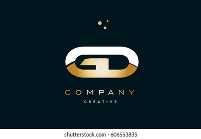 Gd G D White Yellow Gold Stock Vector (Royalty Free) 606553835 ...
