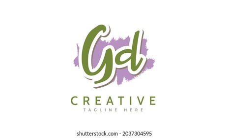 147 Luxury signature initial gd logo design. Images, Stock Photos ...