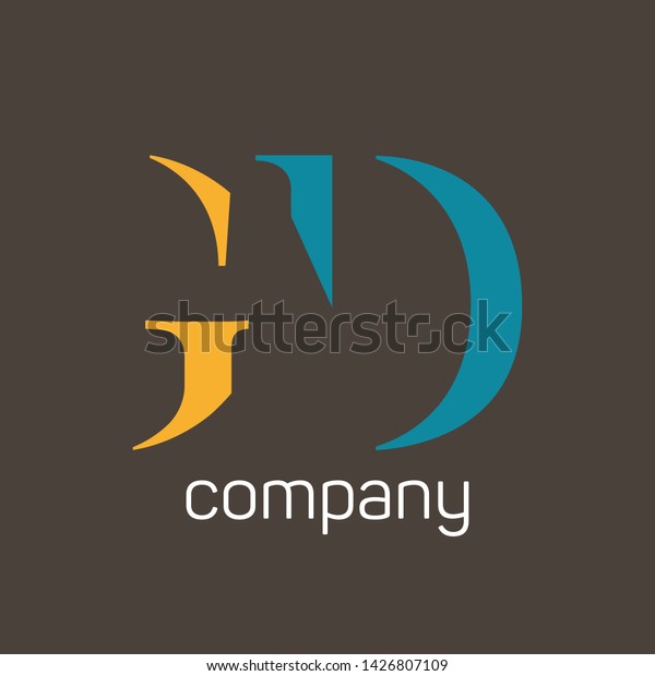 Gd Logo Design Monogram Logo Company Stock Vector (Royalty Free ...