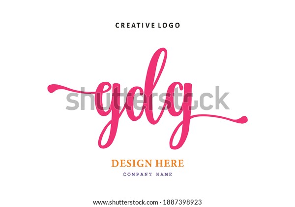 Gdg Lettering Logo Simple Easy Understand Stock Vector (Royalty Free ...