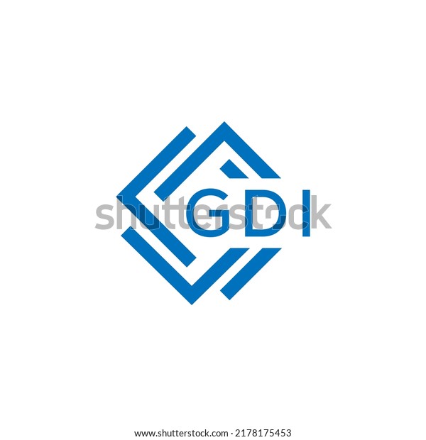 Gdi Letter Logo Design On White Stock Vector (Royalty Free) 2178175453 ...