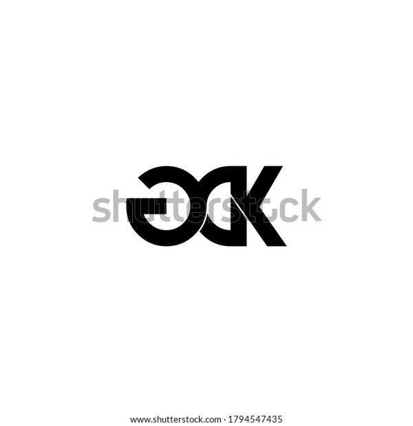 Gdk Letter Original Monogram Logo Design Stock Vector (Royalty Free ...