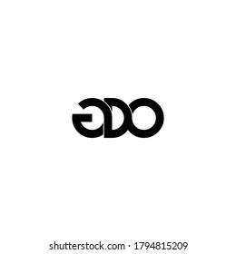 Gdo Letter Original Monogram Logo Design Stock Vector (Royalty Free ...