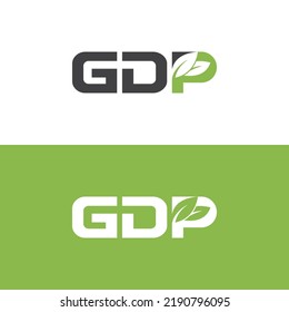 Gdp Letter Combination Logo Design Stock Vector (Royalty Free ...