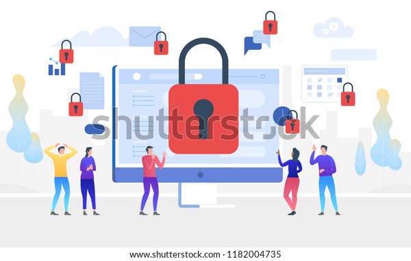 Gdpr Concept Illustration General Data Protection Stock Vector (Royalty ...