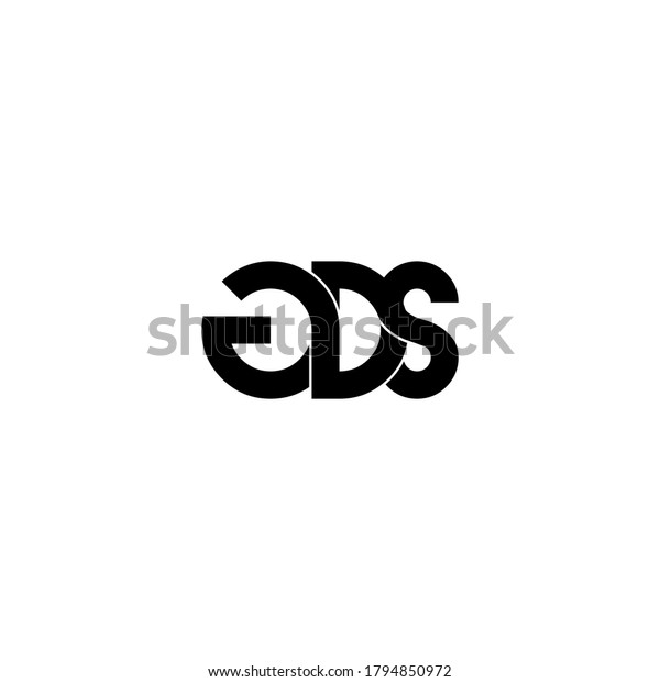 Gds Original Monogram Logo Design Stock Vector (Royalty Free ...
