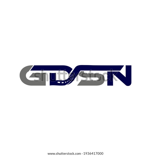 Gdsn Unique Abstract Geometric Vector Logo Stock Vector (Royalty Free ...