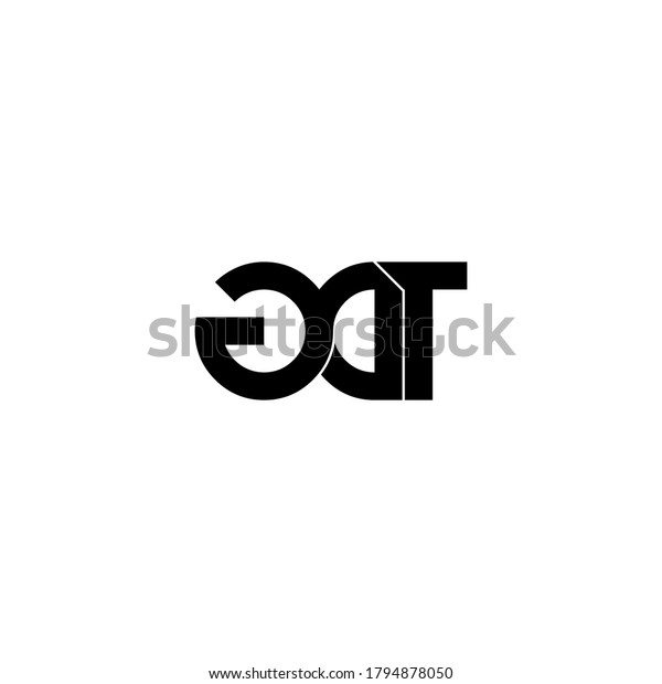 Gdt Letter Original Monogram Logo Design Stock Vector (Royalty Free ...