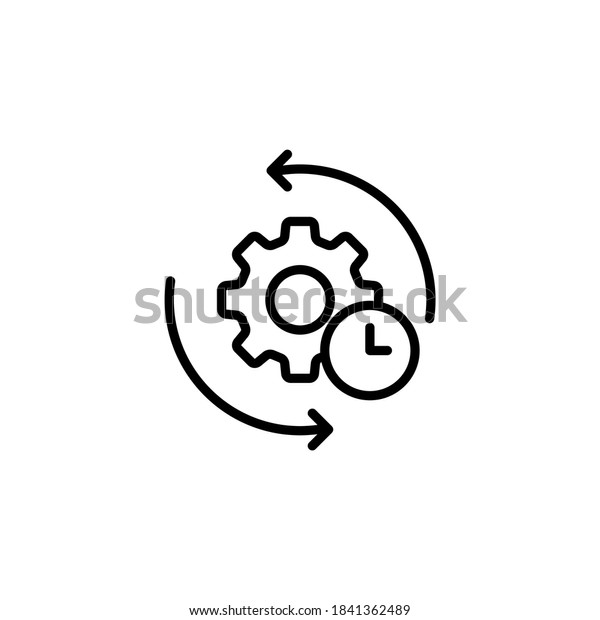 Gear Arrow Agile Process Line Icon Stock Vector (Royalty Free ... Gear Arrow Agile Process Line Icon Stock Vector (Royalty Free ...
