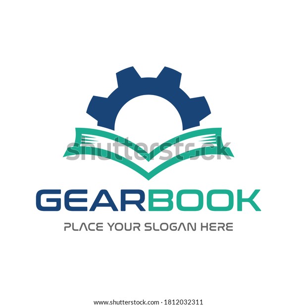 Gear Book Vector Logo Template This: เวกเตอร์สต็อก (ปลอดค่าลิขสิทธิ์ ...