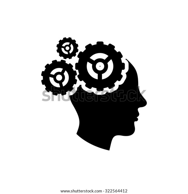 Gear Brain Icon Stock Vector (Royalty Free) 322564412