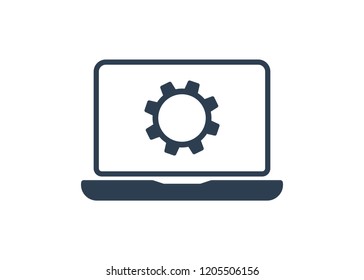 Gear Computer Icon Computer Repair Vector Stock Vector (Royalty Free ...