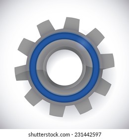 Gear Graphic Design Vector Illustration Stock Vector (Royalty Free ...