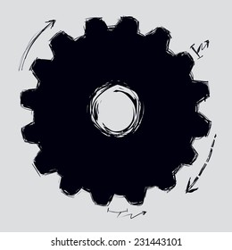 Gear Graphic Design Vector Illustration Stock Vector (Royalty Free ...