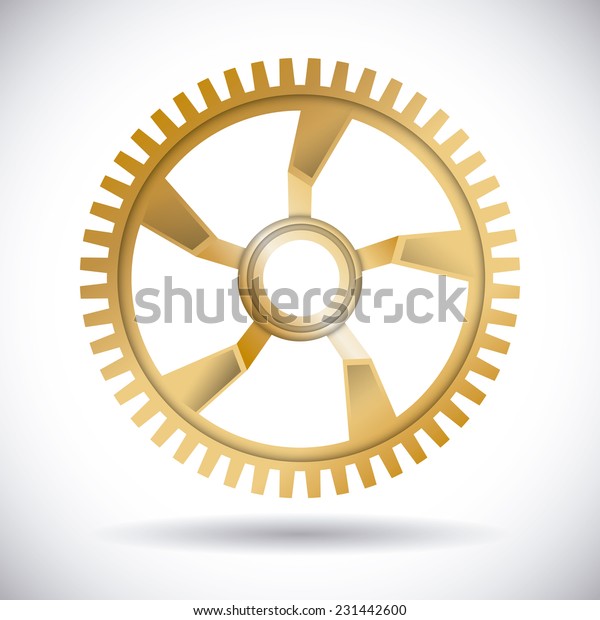 Gear Graphic Design Vector Illustration Stock Vector (Royalty Free ...