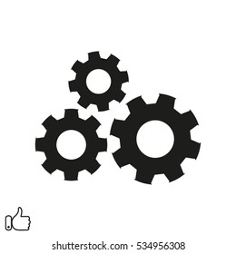 Gear Hand Icon Vector Illustration Eps Stock Vector (Royalty Free ...