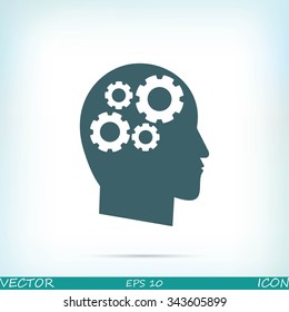 Gear Head Icon Stock Vector (Royalty Free) 315453722