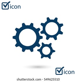 Gear Icon the Development Management Business Stock Vector (Royalty ...