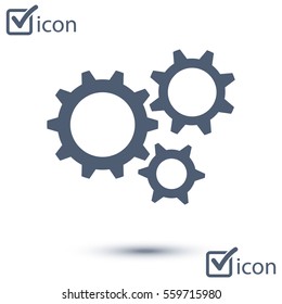 Gear Icon the Development Management Business Stock Vector (Royalty ...