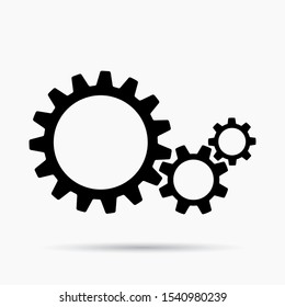 Vector Gear Reload Icon Arrow Workflow: vector de stock (libre de ...