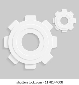 Gear Icon Shape Vector Illutration Stock Vector (Royalty Free ...