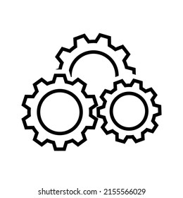 Gear Icon Template Color Editable Gear Stock Vector (Royalty Free ...
