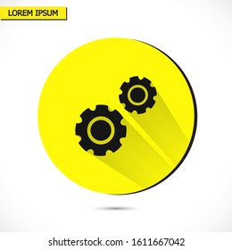 Gear Icon Two Gears Vector Graphics Stock Vector (Royalty Free ...