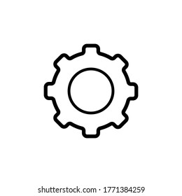 Gear Icon Circle Vector Simple Flat Stock Vector (Royalty Free ...
