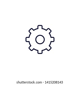 Gear Icon Vector Illustration Settings Icon Stock Vector (Royalty Free ...