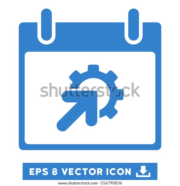 Gear Integration Calendar Day Icon Vector Stock Vector (Royalty Free ...