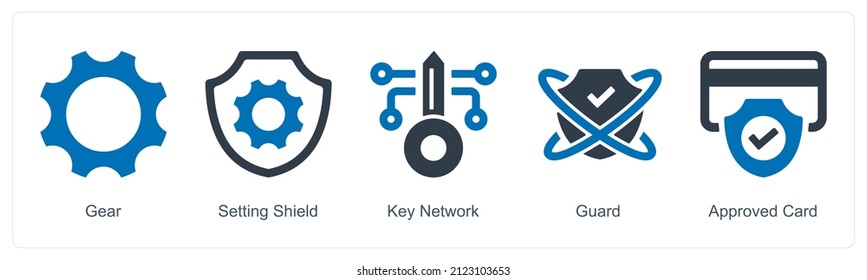 Gear Key Network Icon Concept Stock Vector (Royalty Free) 2123103653 ...